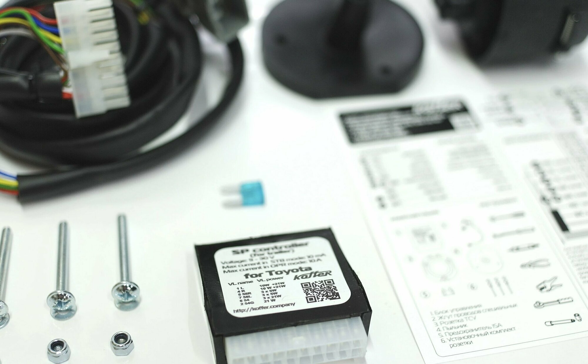 Штатная электрика Koffer к фаркопу (ТСУ) для Toyota RAV4 (2019-)