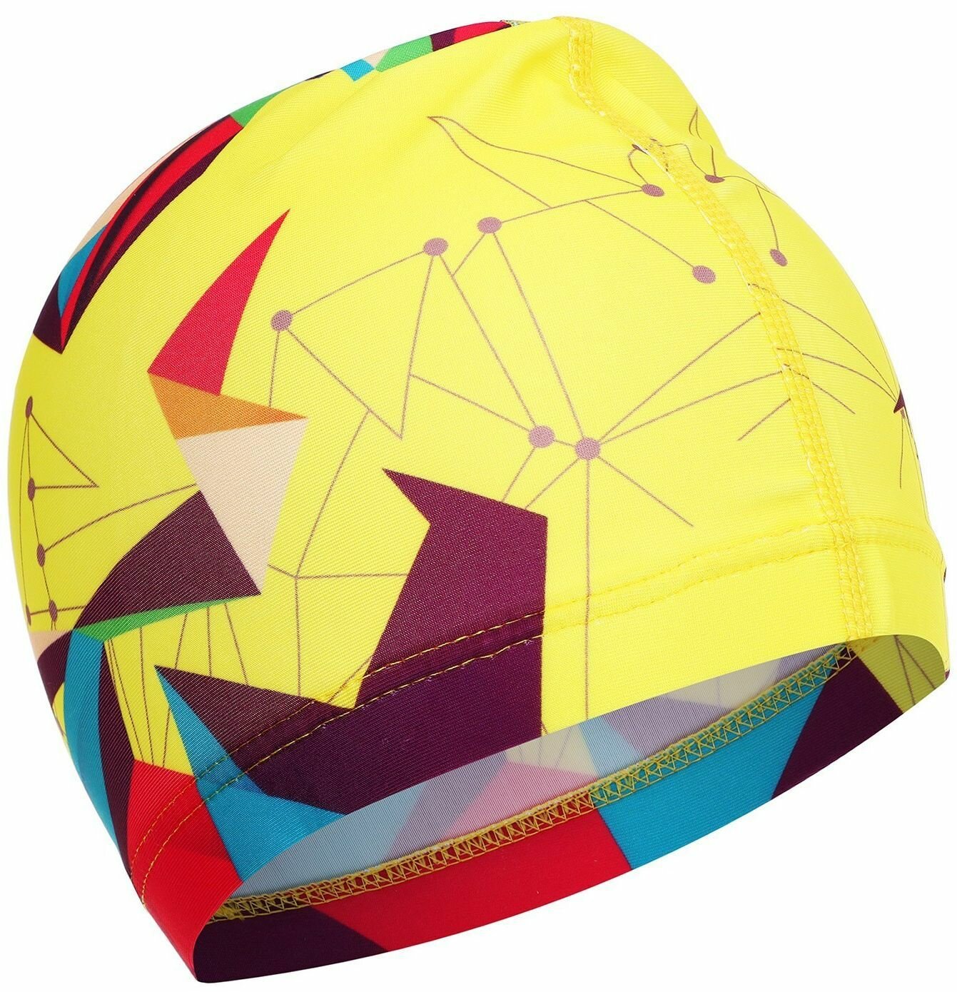 Тканевая шапочка для плавания OL-022, взрослая плавательная шапка для купания в бассейне, обхват 54-60 см