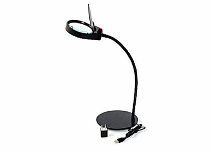 Лупа-лампа Kromatech бестеневая 3x/10x, 100/25 мм, на подставке, с подсветкой (26 LED) PD-4S