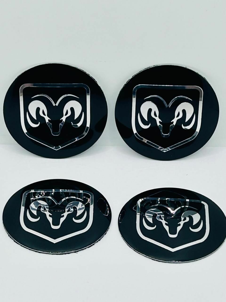 Наклейки на колесные диски Dodge Алюминий 65мм