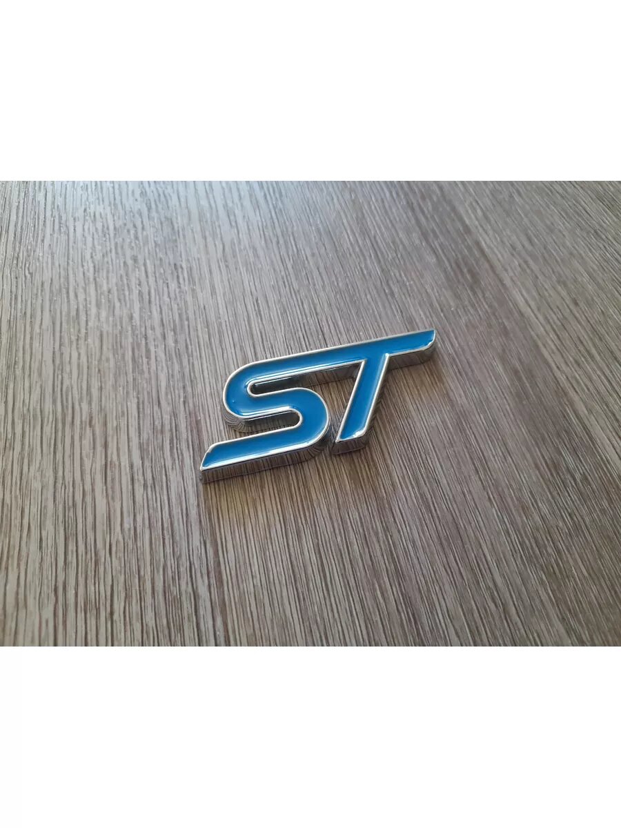 Шильдик ST задний синий Форд Фокус 2 Фокус 3, Форд Фиеста