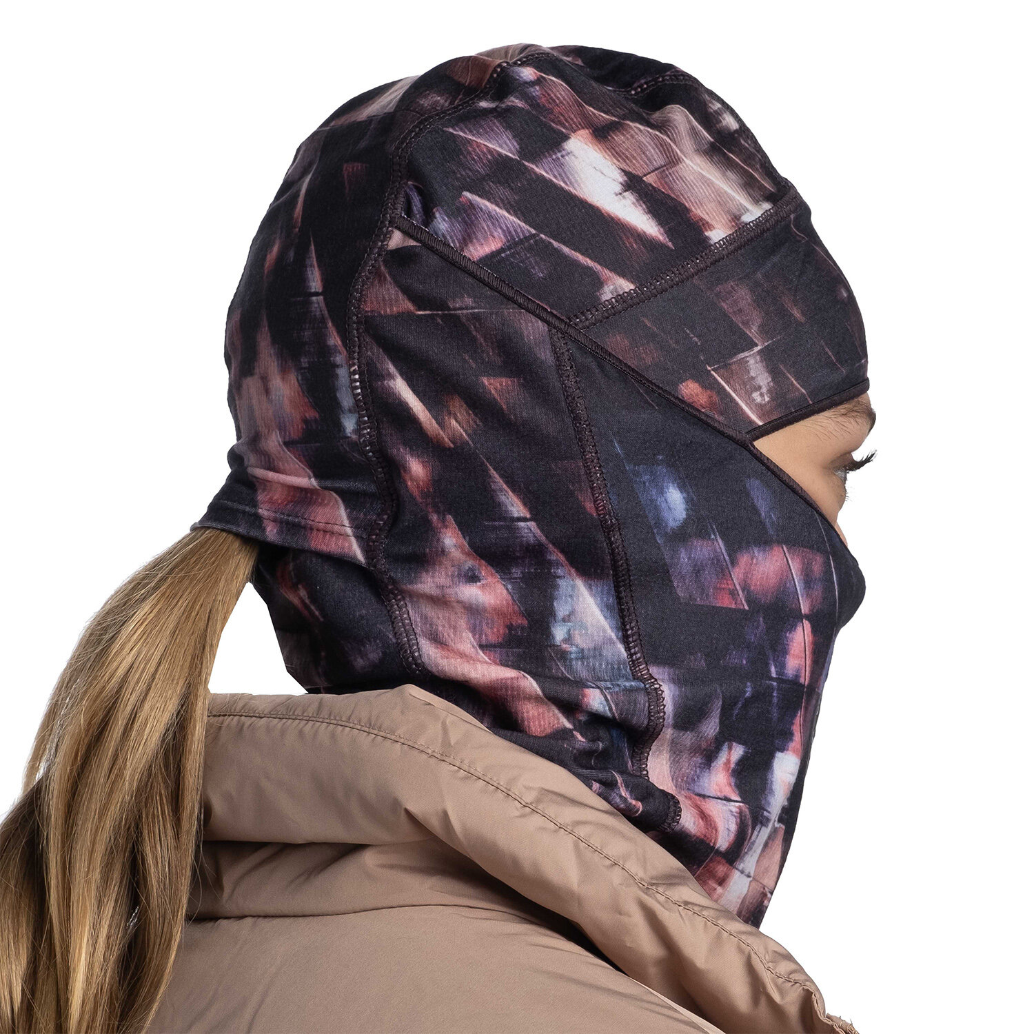 Балаклава Buff Thermonet hinged balaclava для взрослых и детей, размер OneSize, черный — фото 1