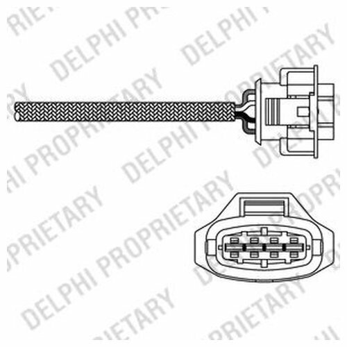 Лямбда-зонд Delphi ES20315-12B1 для Opel Agila (2000-2007), Opel Astra (1998-2014), Opel Combo (2001-2011)