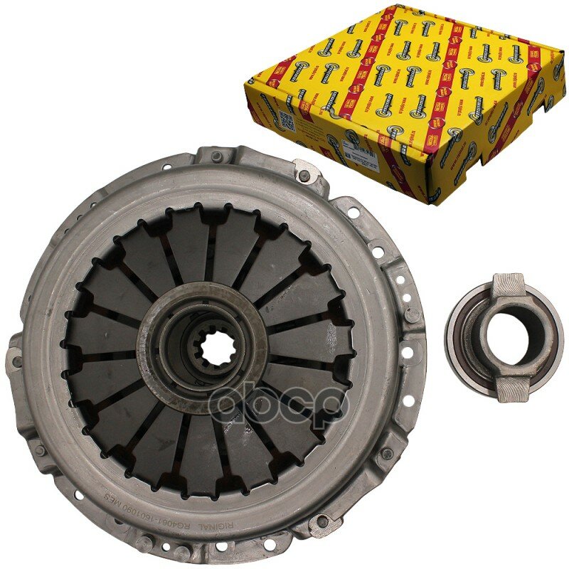 Комплект сцепления ГАЗ 3110, 3302, УАЗ дв. ЗМЗ 402, 405, 406, 409 (корзина, диск, муфта в сб.) Riginal арт. RG4061-3906605