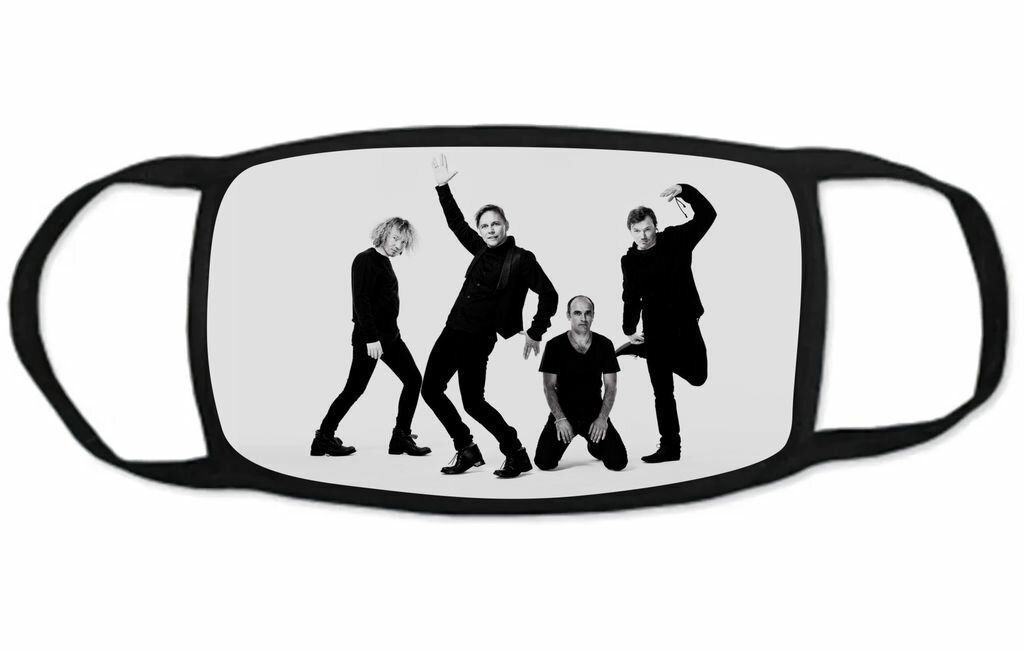 Тканевая защитная маска на лицо Мумий Тролль №5, Детская 18 на 10 см.