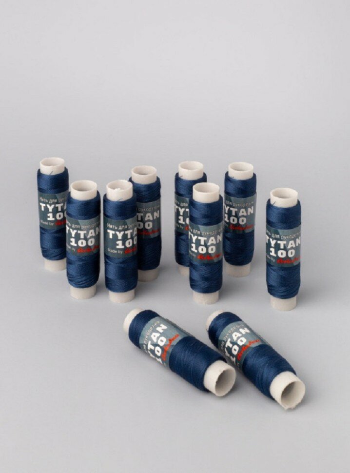 Ariadna Tytan.2662 Нить для бисера Tytan 100 темно-синяя 100м (10 шт), 0.1 мм