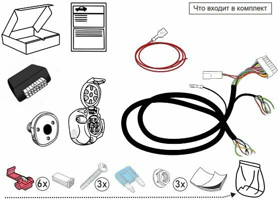 Подготовленная электрика с блоком Smart для Renault Duster KASC71105012OB (с 2021 г. в. розетка 7-pin) Концепт Авто
