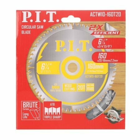 Диск пильный P.I.T. 160x20/16x1,4 мм 20T(ACTW10-160T20)