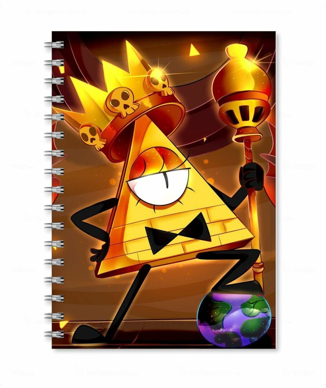 Тетрадь Mewni-Shop формата А4, с принтом "Гравити Фолз" - 54