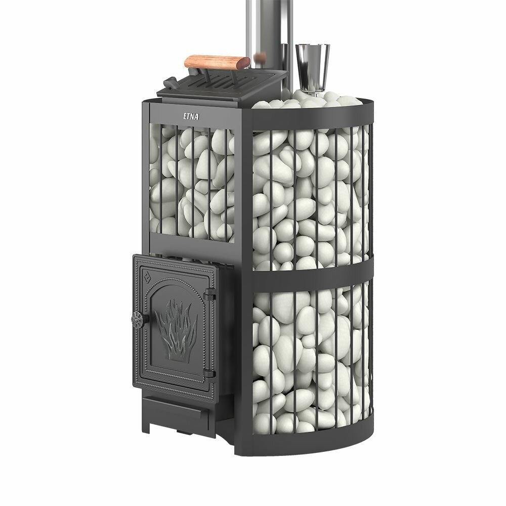 Чугунная печь для бани этна Стандарт 18 (ДТ-4) Закрытая каменка Б/В