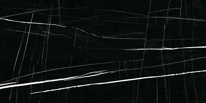 Керамогранит Geotiles Sahara Noir 60х120 см черный глянцевая, современный стиль