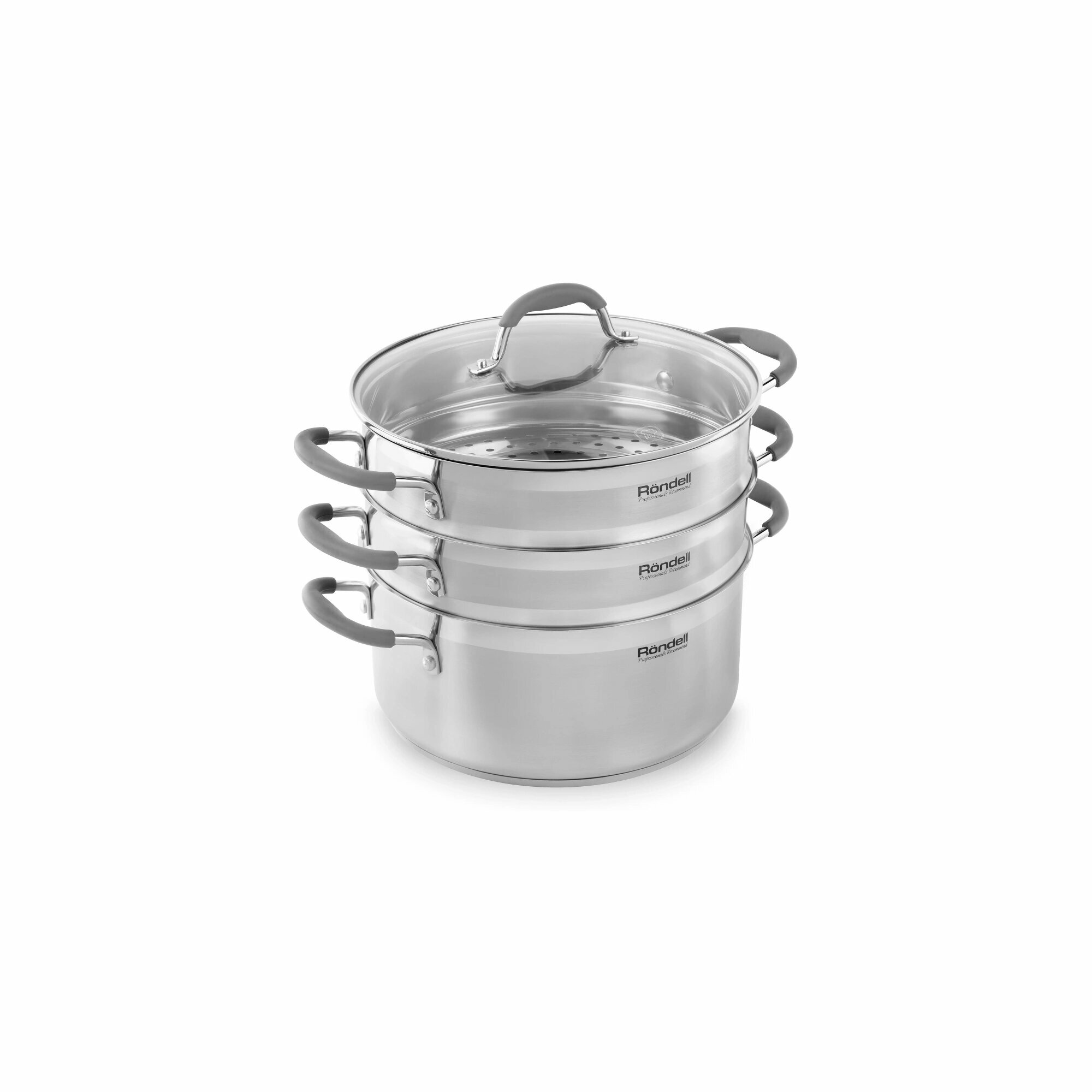 Кастрюля-пароварка Rondell RDS-751, 13л, с крышкой, стальной 61 300
