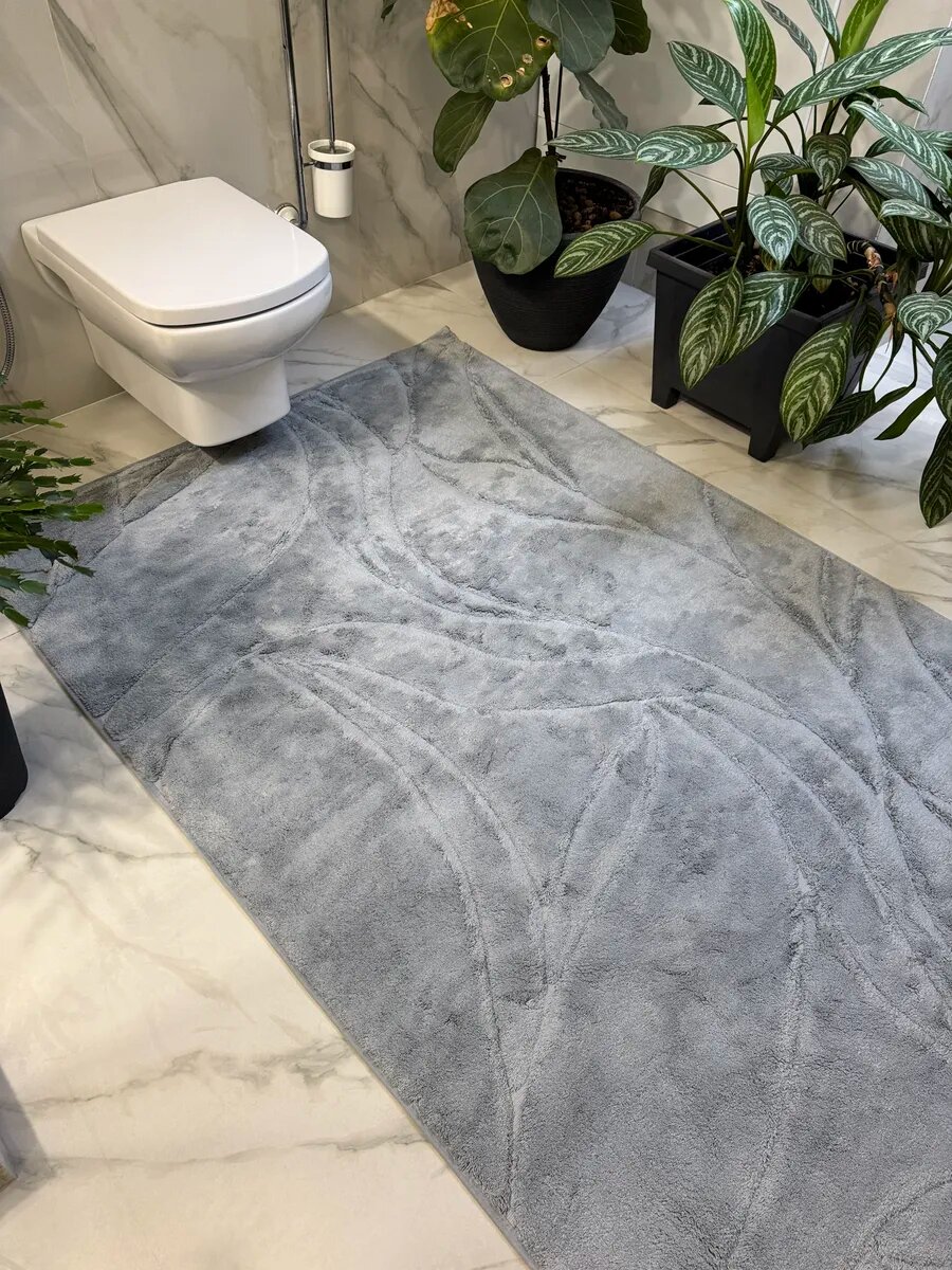Коврик Natali's Carpets на пол для ванной и туалета 100х150 см Турция