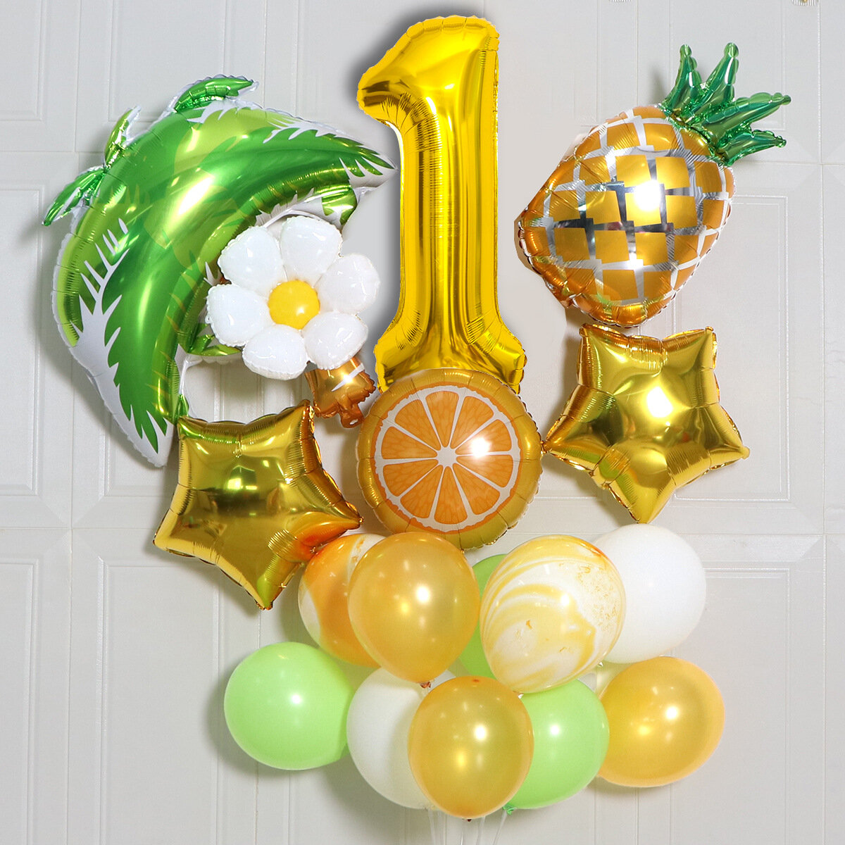 Воздушный шар "Фруктовый", для вечеринки, алюминиевый, цифровой, ананас
