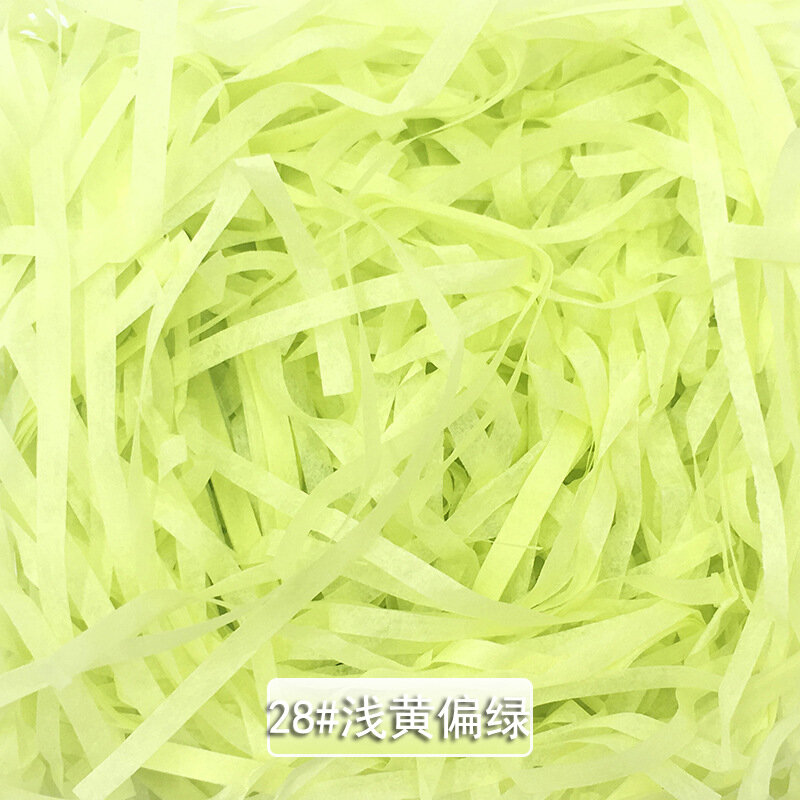 Рафия, измельчённая бумага, мятая бумага, декоративный наполнитель для подарочных и конфетных коробок, продается на вес.