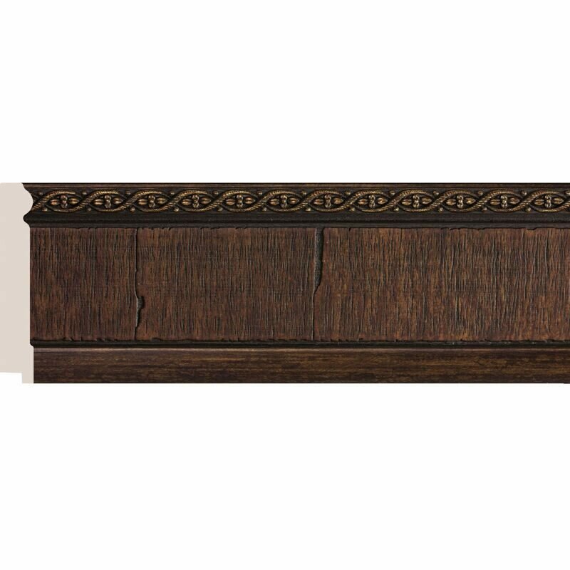 Багет Cosca Плинтус 80 Красное дерево 144-2 Д240хШ1.1 хВ8см / Коска.