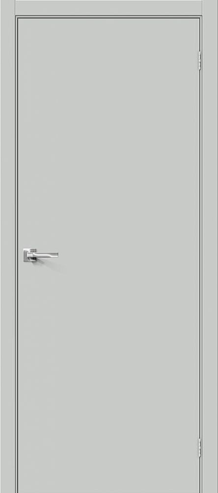 Межкомнатная Дверь ПЭТ Bravo Браво-0. П Grey Silk 900x2000мм (Полотно 1шт) / Браво.