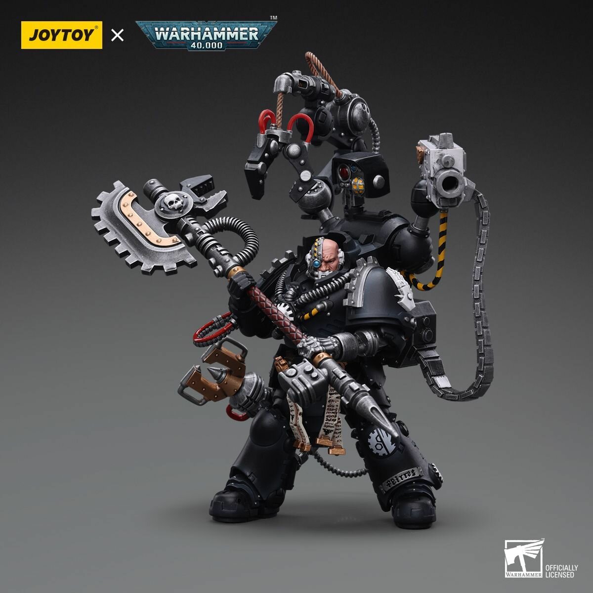 Подвижная фигурка 1/18 JOYTOY Warhammer 40K Iron Hands lron Father Feirros