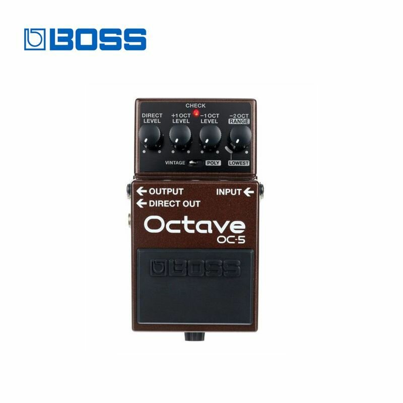 BOSS OC-5 Педаль эффектов Octave Guitar и Bass с режимами Vintage и Poly