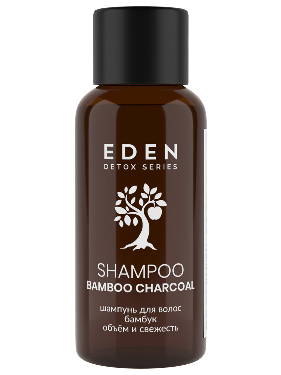 Шампунь для волос EDEN Detox Bamboo Charcoal глубокое очищение 30мл