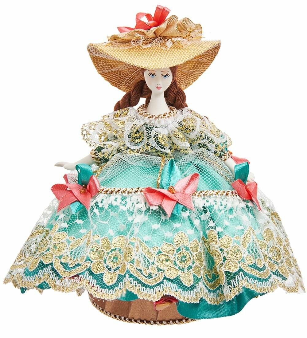 Кукла-шкатулка "Дама в шляпке" A2152677 РусКукла, Фарфор, текстиль