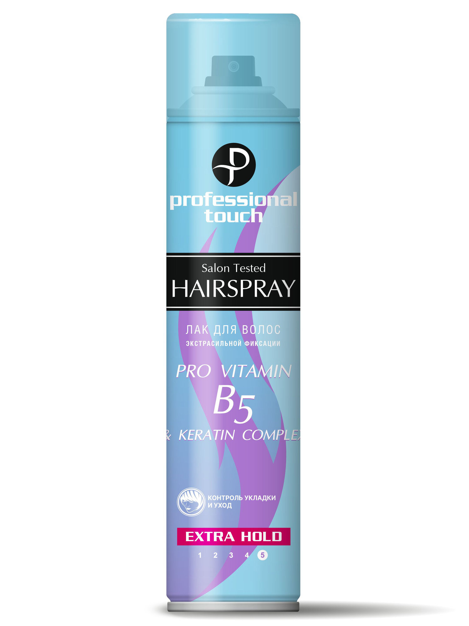 Лак для волос Professional Touch Pro-vitamin B5&Keratin Complex, экстрасильная фиксация, 265мл