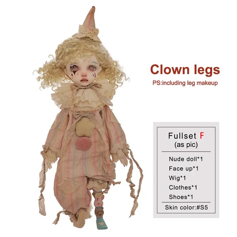 ShugaFairy Sekino F 1/6 Bjd кукла клоуна Fullset F(Clown leg), Freestyle Face up