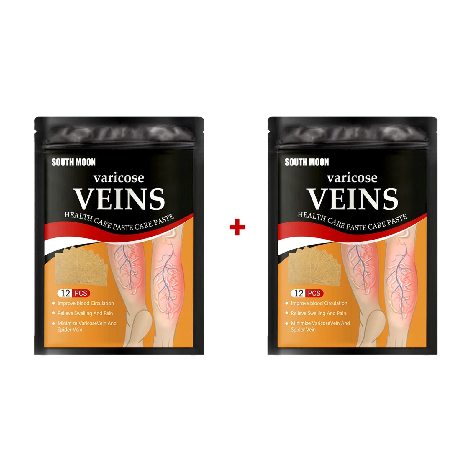 Пластырь для ног SOUTH MOON для лечения варикоза 24pcs Bag
