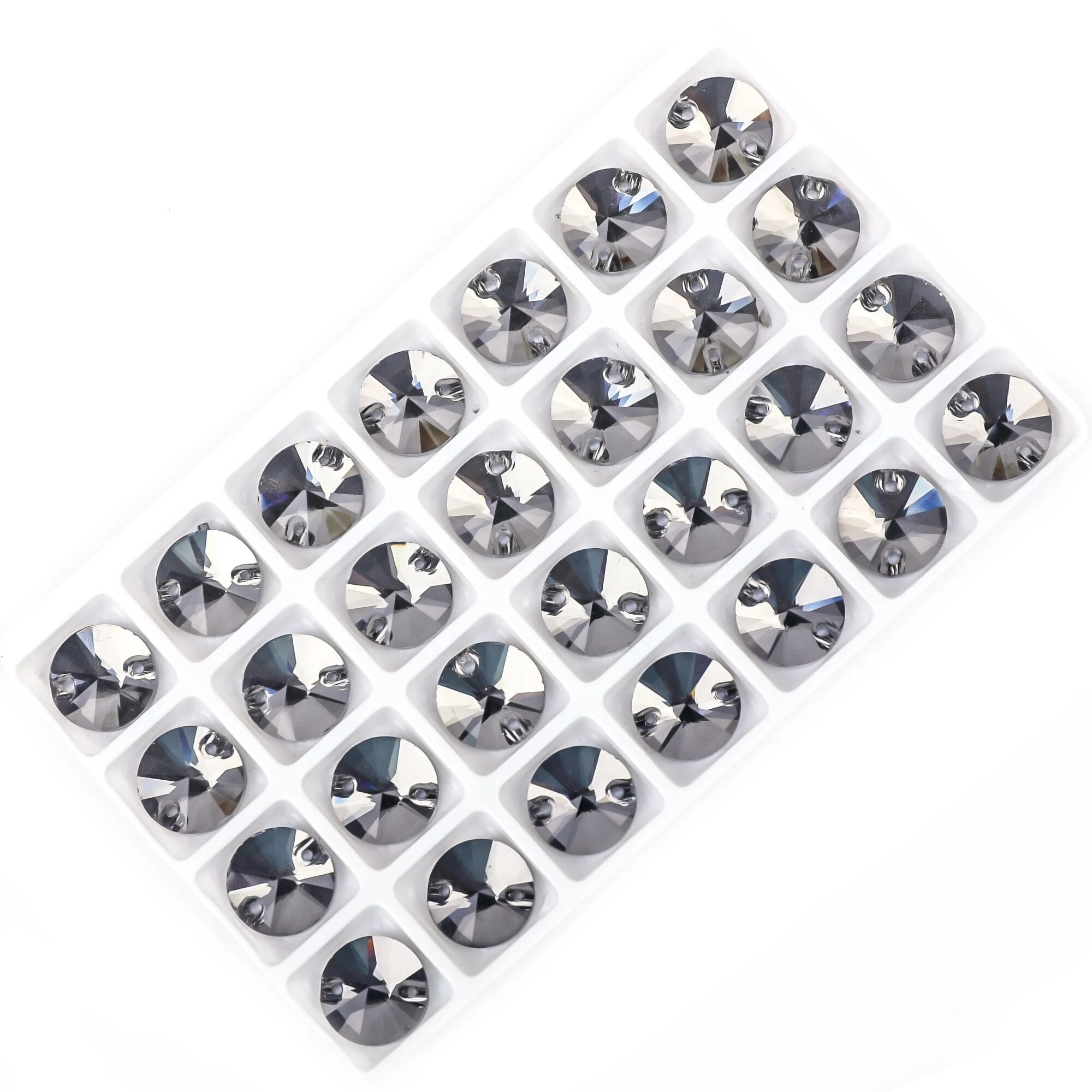 Хрустальные стразы AB для рукоделия 14mm 28pcs, Gray