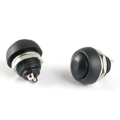 Водонепроницаемые кнопки PBS-33B 12мм 5шт черный