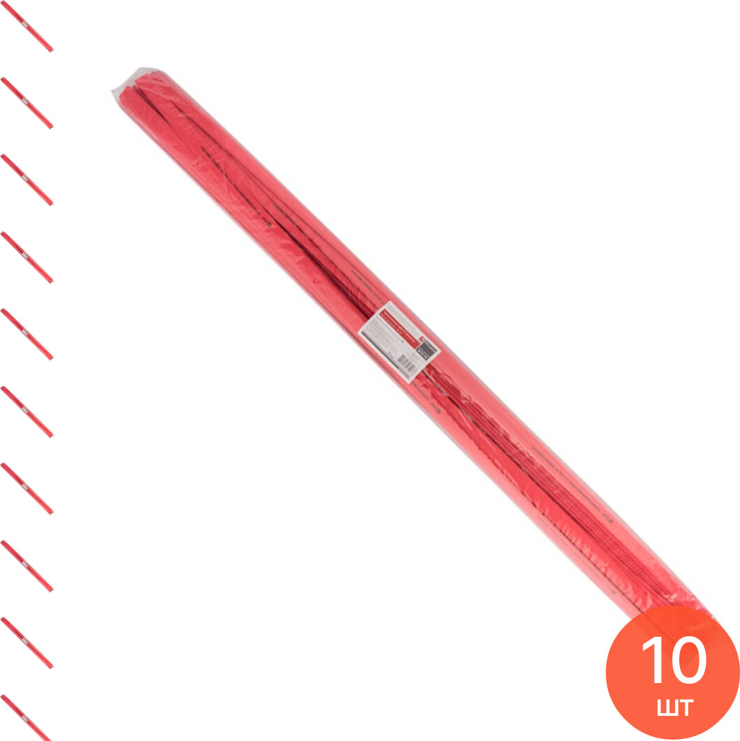 Термоусадочная трубка EKF / ЕКФ PROxima ТУТнг без клеевого слоя 16/8 полиолефин красный длина 1м диаметр 16(8)мм, tut-16-r-1m, 1шт. / термотрубка (комплект из 10 шт)