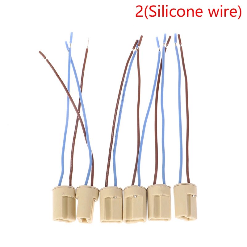 6 шт. керамические патроны G9 для ламп 220V 2Silicone wire