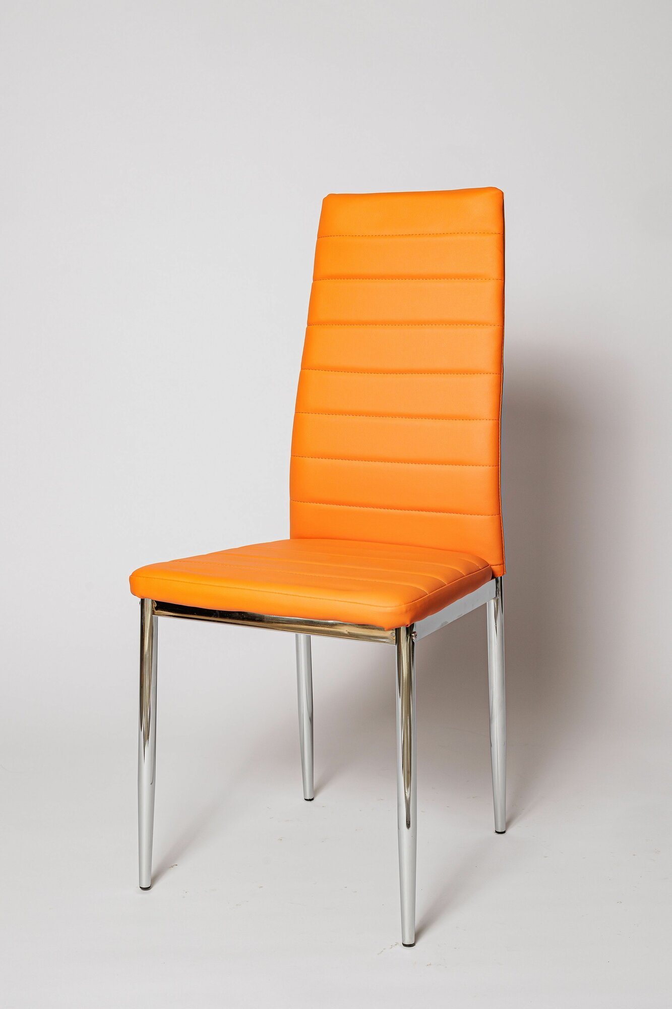 Ла Рум Стул для кухни, F 261-3 оранжевый, экокожа, для дома, школы и офиса