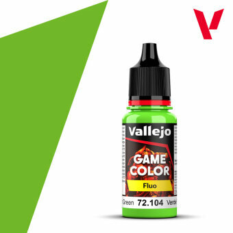 Краска g72104 Vallejo Game Color Fluorescent Green Флуоресцентный зеленый 18ml