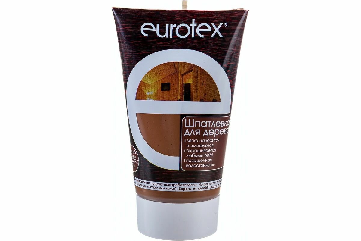 Шпатлевка ПО дереву Eurotex орех 0,225 КГ 53345