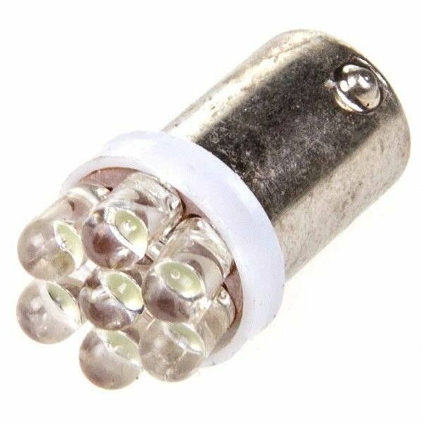 Автолампа диод T10(T4W) 24V 7 SMD с цоколем рассеивающая 1-контакт Белая SKYWAY Габариты, номер ( в компл.2 шт)