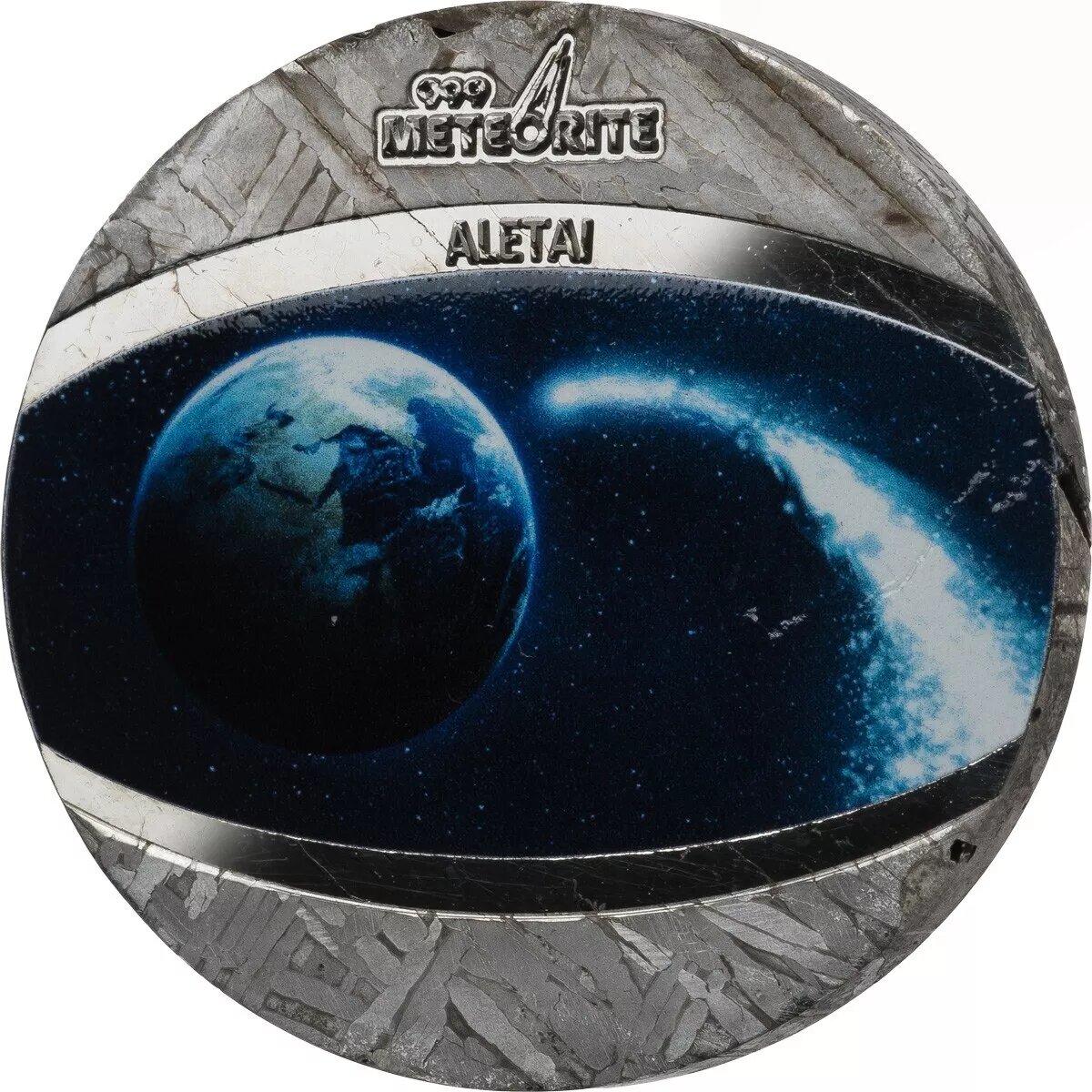 Монета коллекционная Ниуэ, 1 доллар 2022 год, Алетайский метеорит Aletai Meteorite