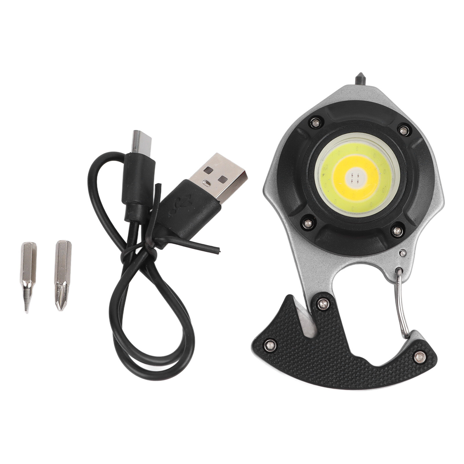 Светодиодный фонарик-брелок, многофункциональный, высокой яркости, портативный, мини COB рабочий фонарь