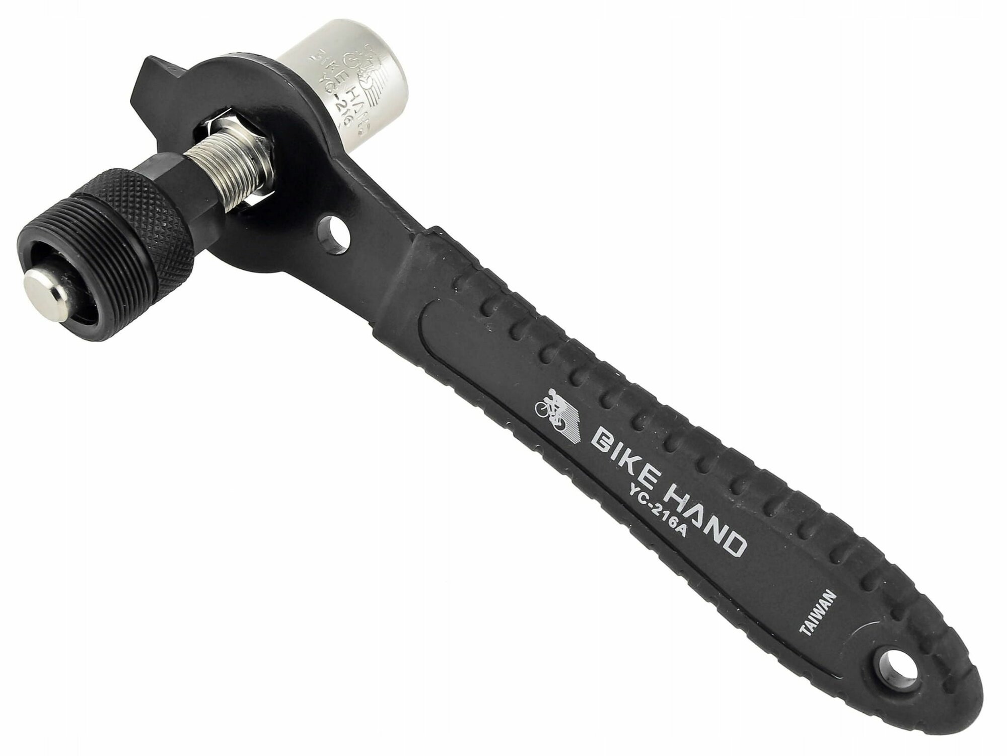Съемник шатунов велосипеда BIKEHAND YC-216A-15 для систем "под квадрат", со съемным наконечником
