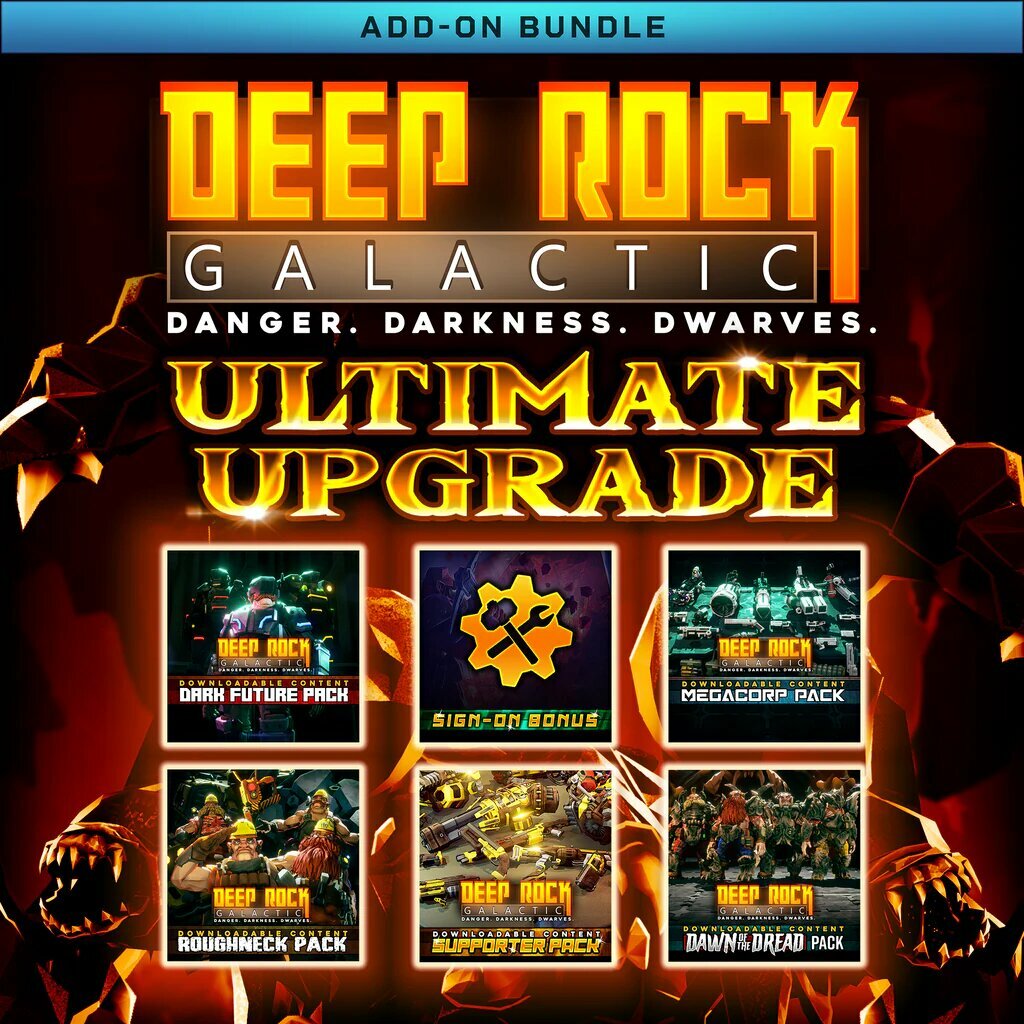 Дополнение Deep Rock Galactic - Ultimate Upgrade, цифровое издание PlayStation 4 и PlayStation 5, регион Турция / код пополнения баланса
