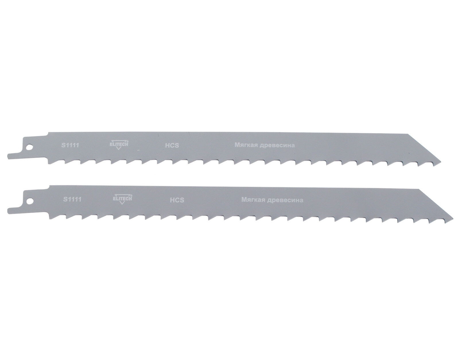 Полотно для сабельной пилы ELITECH 2 шт HCS 210мм