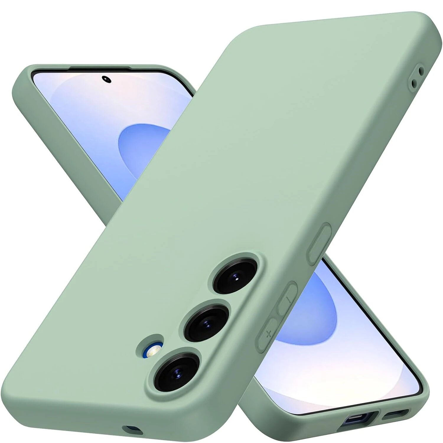 Чехол из жидкого силикона MGreen для Samsung Galaxy S25 Plus