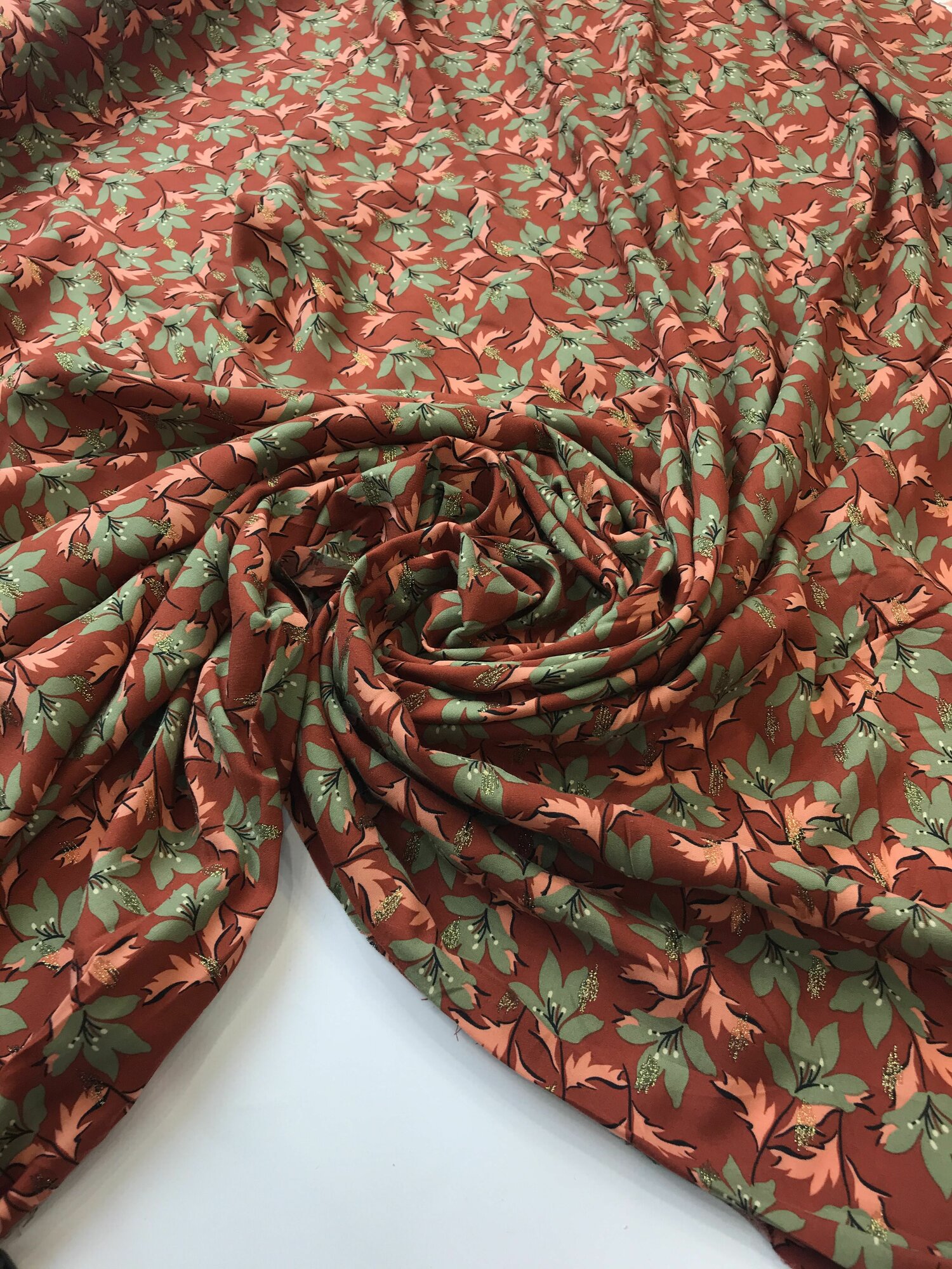 Ткань вискоза с люрексом отрез 1,2 м