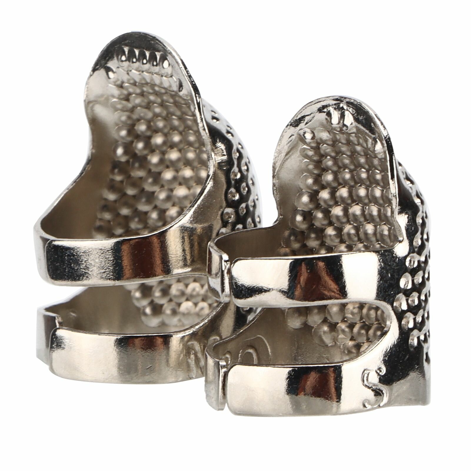 Металлический наперсток с регулируемым пальцем для квилтинга, вышивания, рукоделия, DIY-проектов, серебряная отделка, эргономичный дизайн для удобного шитья