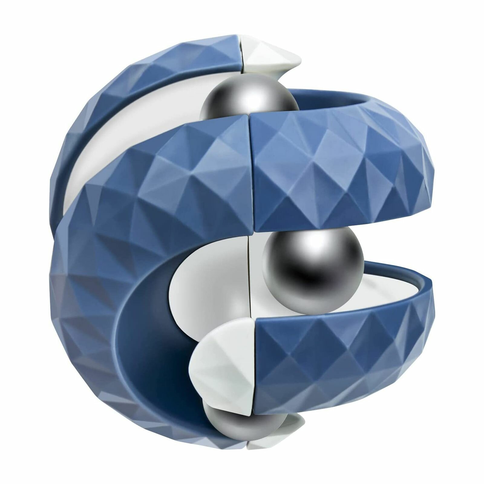 Гироскопический куб с синим бриллиантом, игрушка с мраморной дорожкой на кончиках пальцев, гироскоп с декомпрессионным шаром для снятия стресса и развлечения