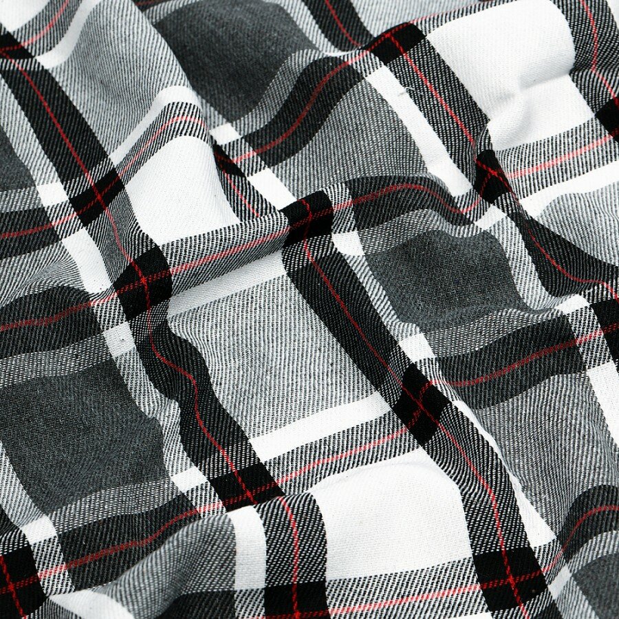 Ткань рубашечная фланель 150 г/м² 80% полиэстер, 20% хлопок шир.150 см TBY. Fl. T439 цв.439 черный уп.2м