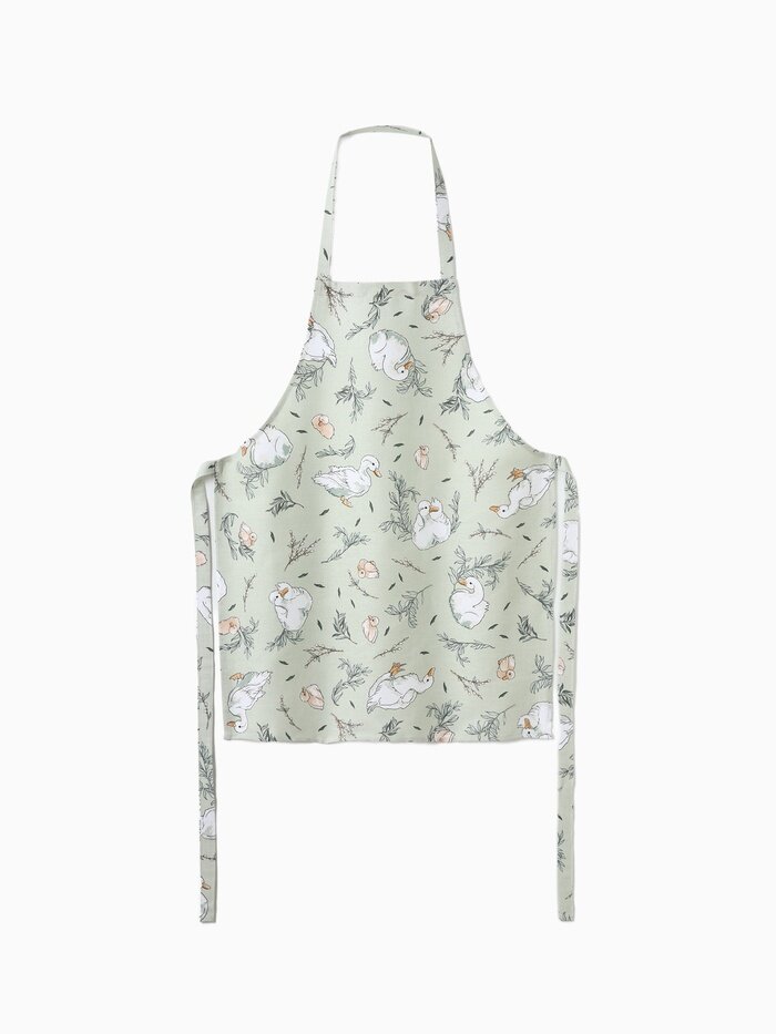 Фартук кухонный «Доляна» Divine day, 60×70 см, 100% хлопок, рогожка 164 г/м², зелёный