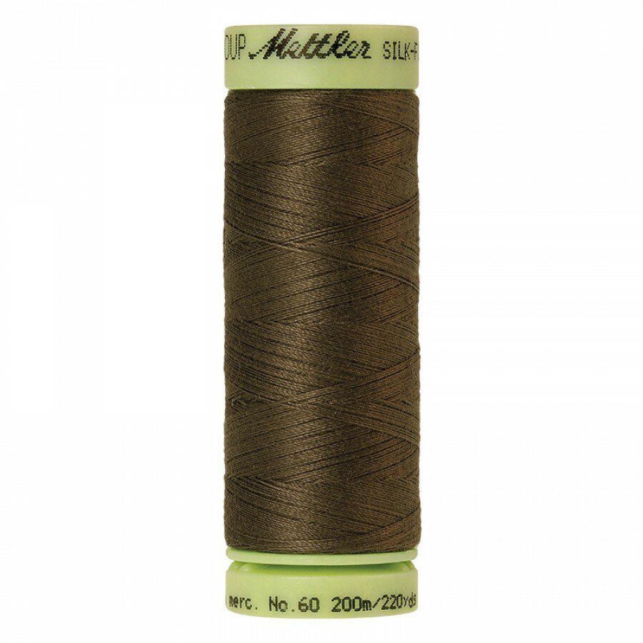 Нить для машинного квилтинга SILK-FINISH COTTON 60, 200 м 1043 Olive