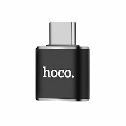 Адаптер USB-Cm/Af Hoco UA5 Black - черный