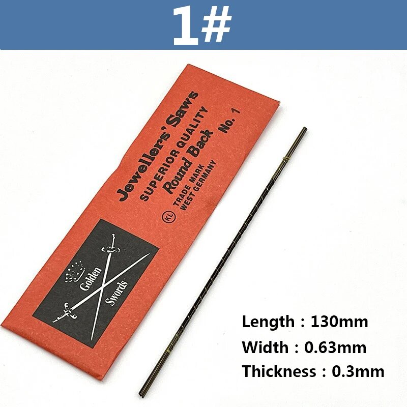 1-144шт 0 # ~6 # 130 мм прокрутка лобзика, полотно для обработки ювелирных изделий, ручная резка металла, лобзиковые лезвия, деревообрабатывающие инструменты для рукоделия 12pcs, No 1
